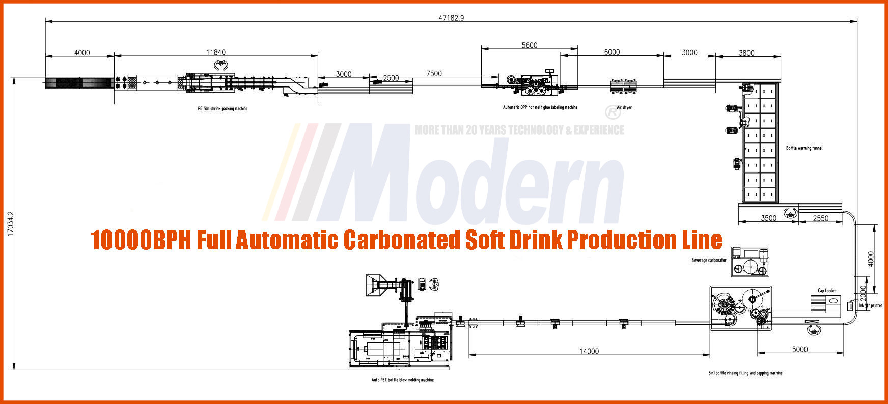 CSD Carbonated Soft Drink Filling Plant Bottling Beverage Line ...